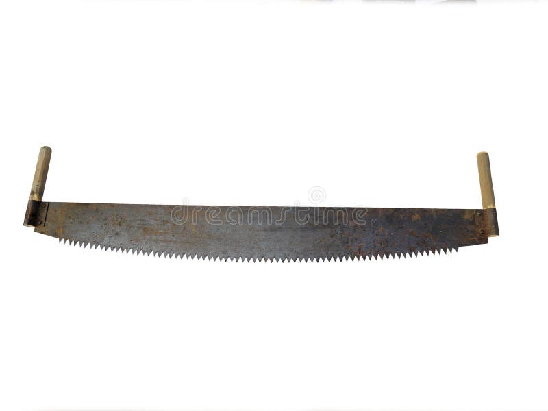 Two-handed saw stock photo. Image of carpenter, teeth - 27331932