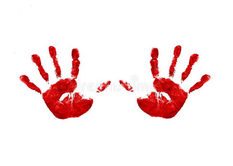 Two handprints stock image. Image of imagination, handprint - 1803687