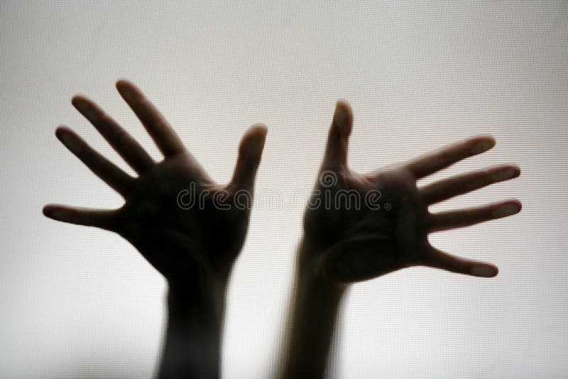 Hand Pressed Against Glass Stock Photos - Free & Royalty-Free Stock ...