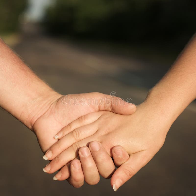Two hands stock image. Image of touch, friendship, togetherness - 9918427