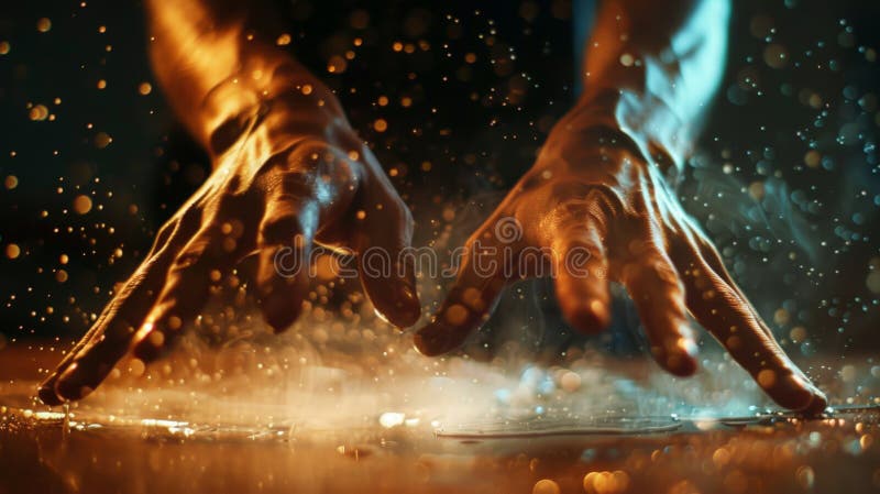 Two Hands in the Air with One Hand Being Slightly Higher Than the Other ...