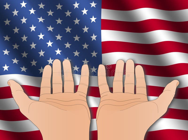 2+ Two hands american flag Free Stock Photos - StockFreeImages