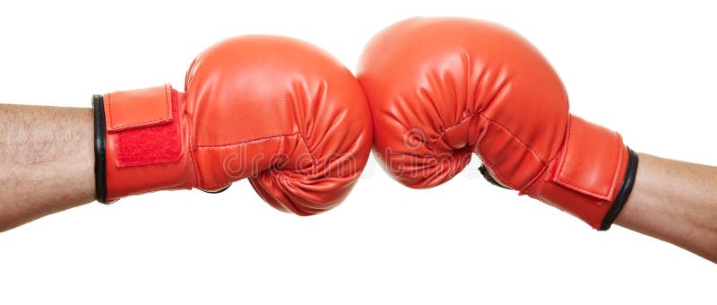 Two hands in boxing gloves stock photo. Image of hand - 189518996