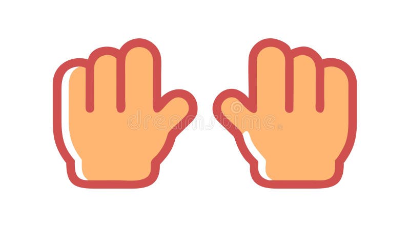 Two Hands Clapping Applause Celebration Support Icon, Vector Design ...