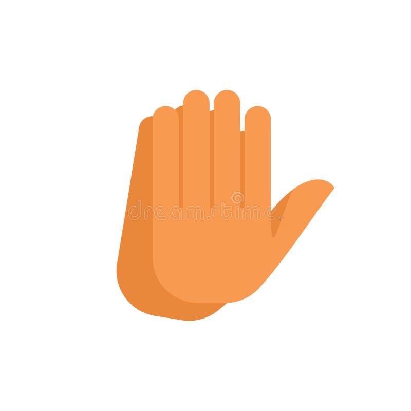 Two Hands Clapping Making Sound with Fingers Spread Open Stock Vector ...