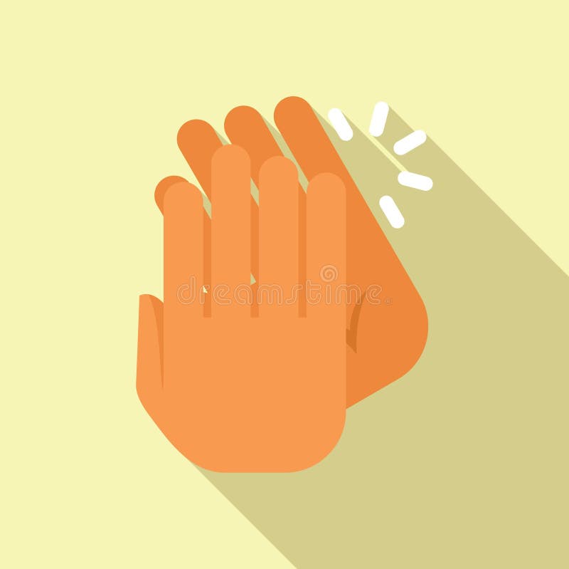 Two Hands Clapping Making a Sound Stock Vector - Illustration of encore ...