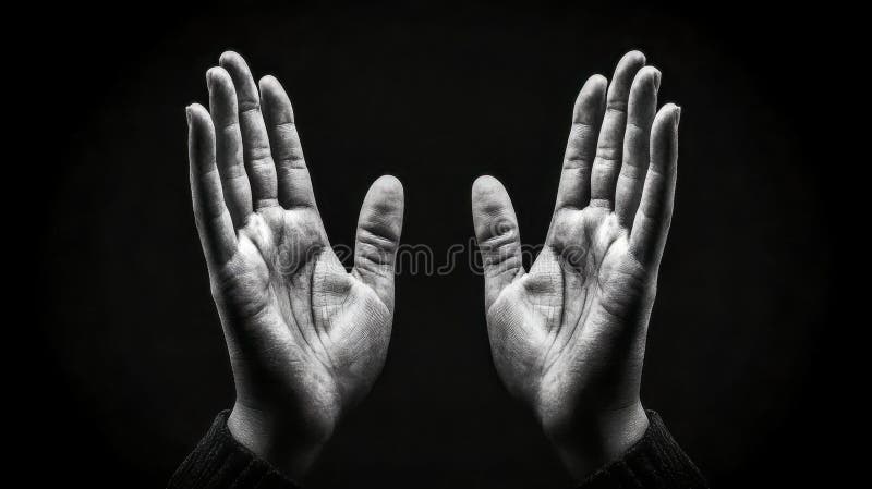 Two Hands Clapping in Perfect Rhythm Capturing a Moment of Applause ...