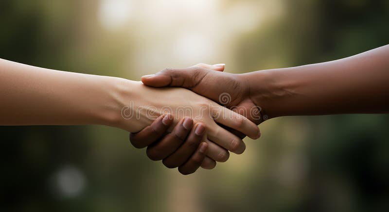 Handshake of Two People stock illustration. Illustration of hand ...