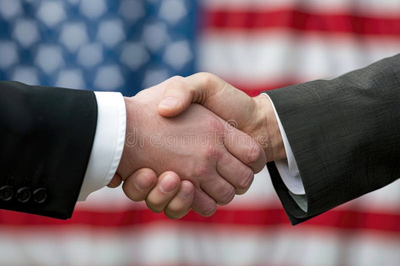 452 American Background Flag Handshake Stock Photos - Free & Royalty ...