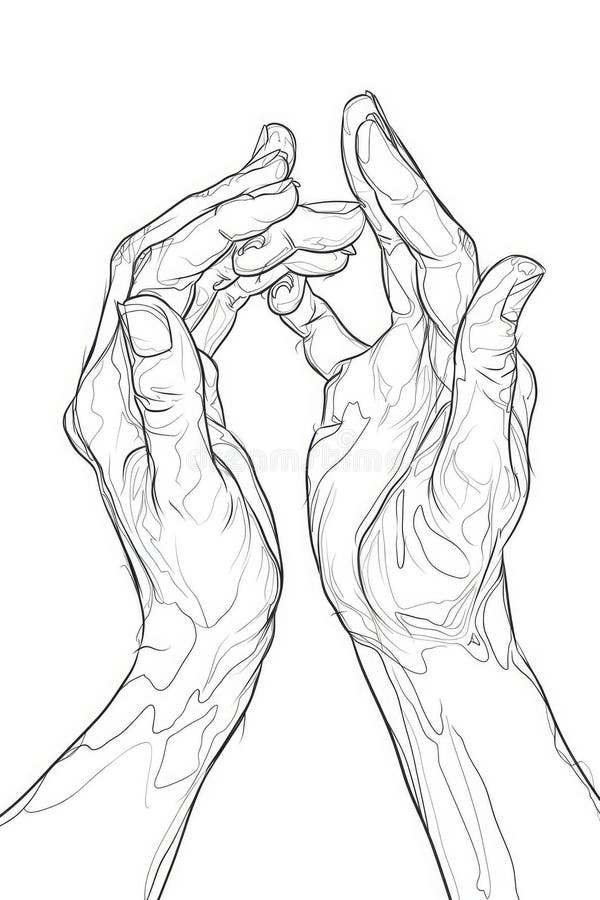 Two Hands Clasped Together in Friendship or Support Stock Photo - Image ...