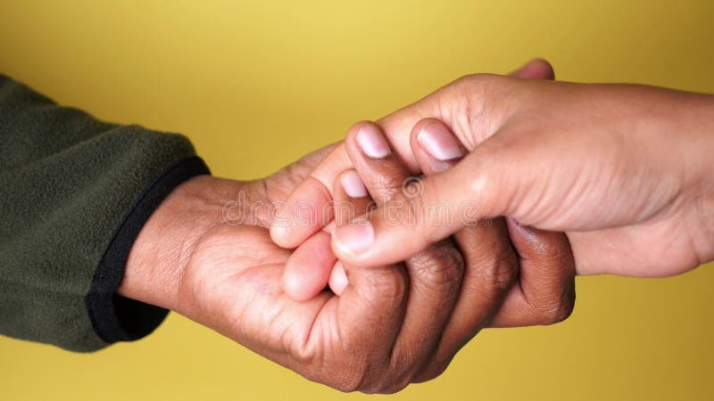 Two Hands Joining Together in a Moment of Connection Stock Video ...