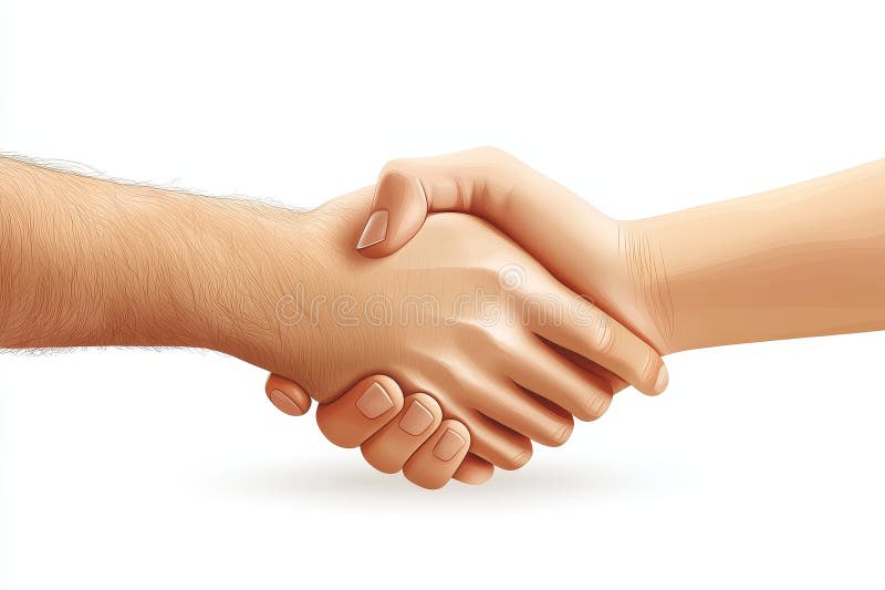 Two Hands Clasping in a Handshake Symbolizing Trust Collaboration ...
