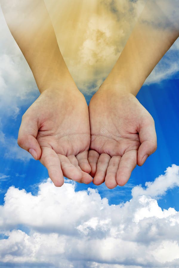 Jesus In The Sky With Rays Of Light Love Hope Stock Photo - Image of ...