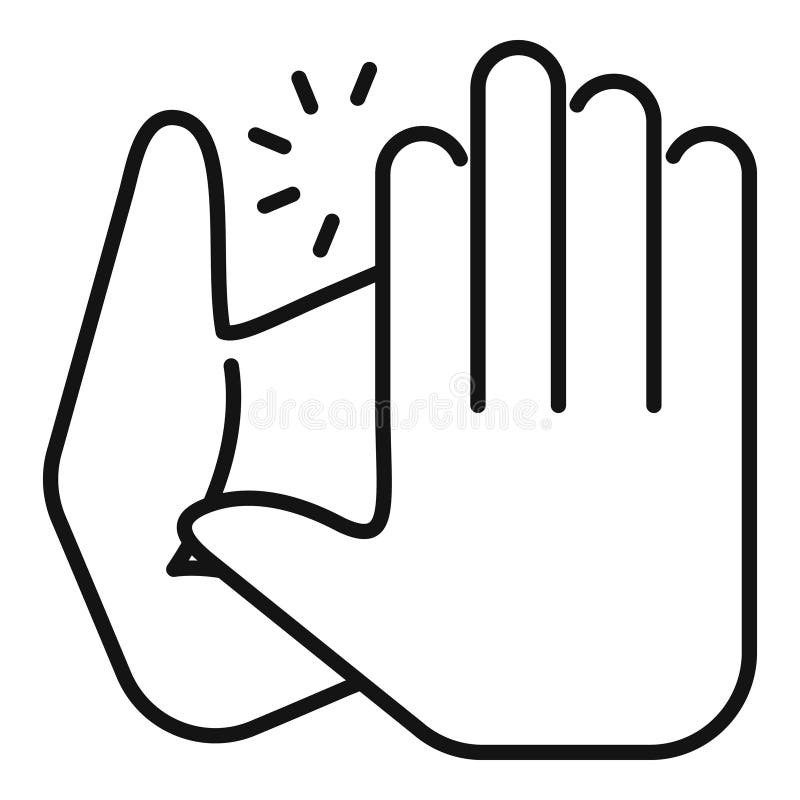 Snapping Fingers Creating Spark Icon Stock Vector - Illustration of ...