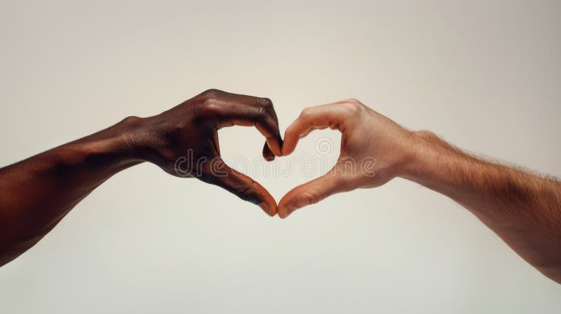 A Heart-shaped Hand Gesture. AI Generated Stock Image - Image of care ...