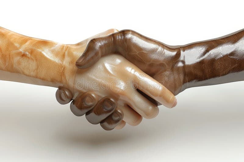 Unity Diversity Handshake Representing Equality Understanding Stock ...