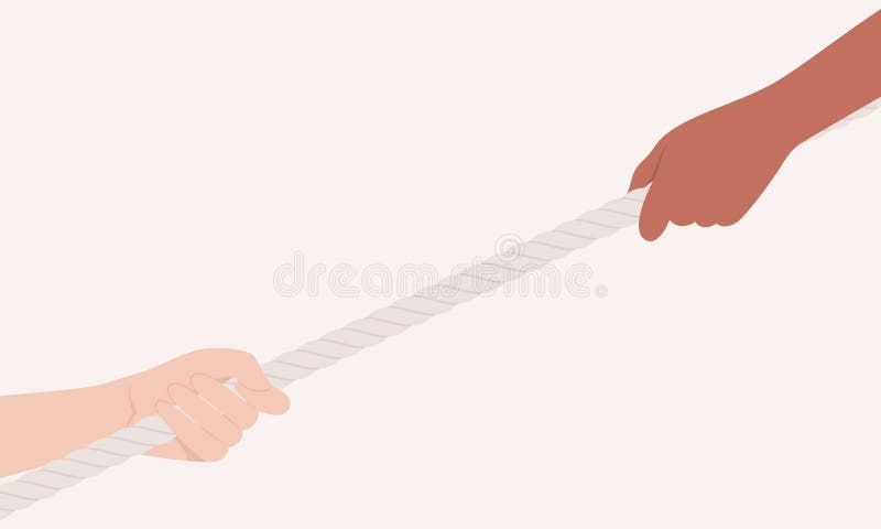 Two Hands Pulling Rope Stock Illustrations – 27 Two Hands Pulling Rope ...