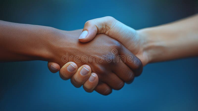 Two Hands Engaging in a Handshake, Symbolizing Agreement and ...