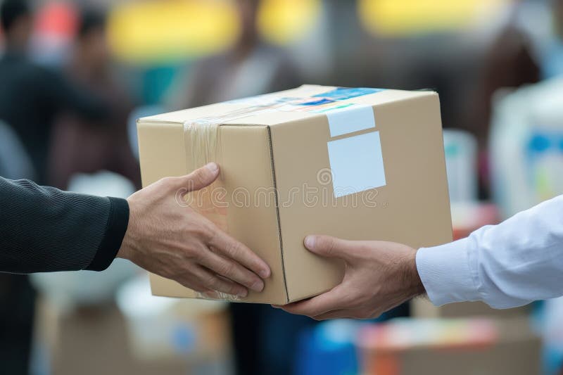 Cardboard Transaction Stock Illustrations – 441 Cardboard Transaction ...