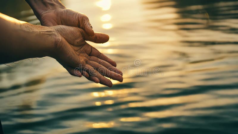 Two Hands Extend Towards One Another, a Symbol of Support and ...