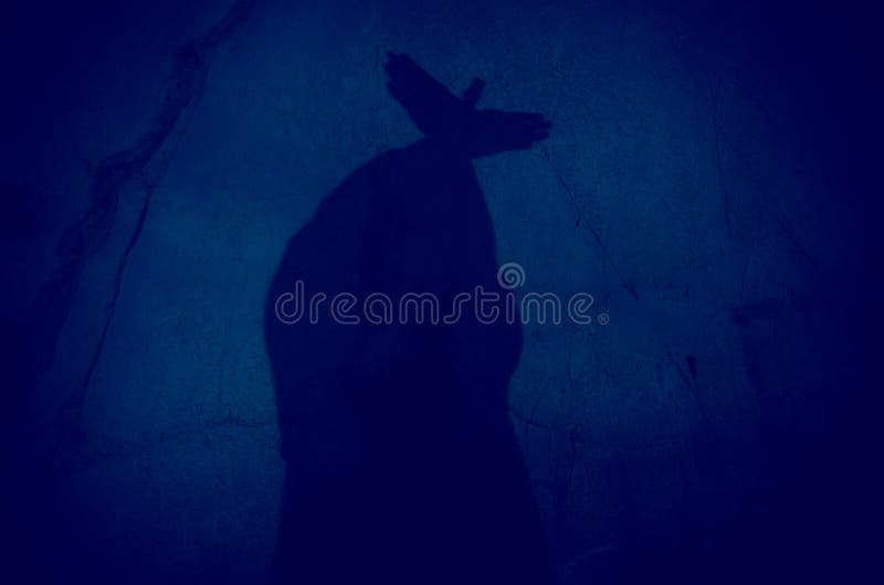 Two Hands Forming a Bird Shadow on the Wall in the Cave Stock Photo ...