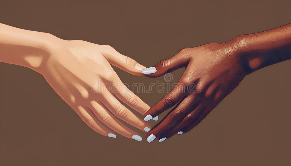 Two Hands Forming a Heart Representing Unity and Equality. Ai Generated ...