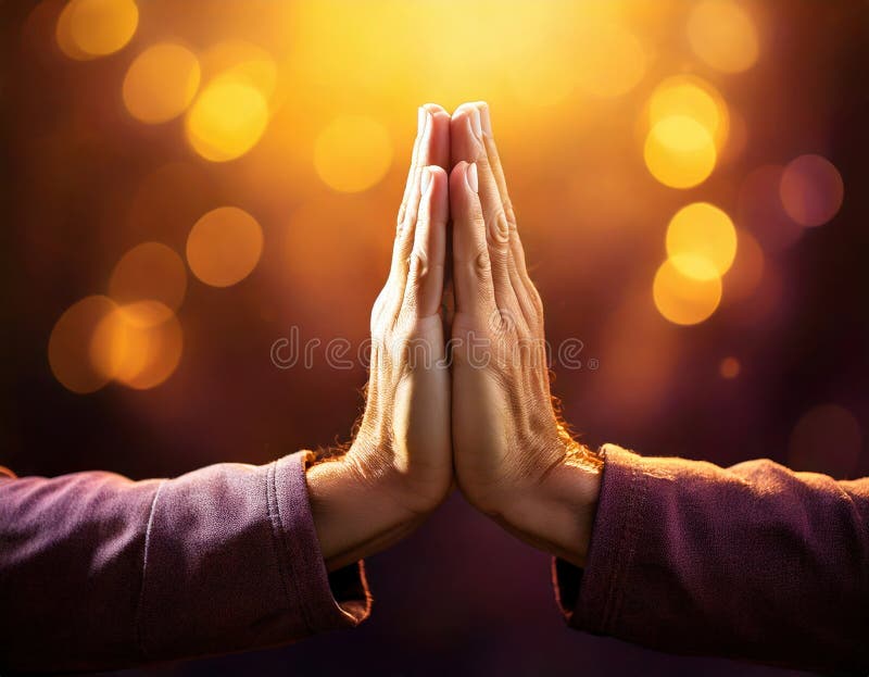 Finding Inner Peace through Connection in Stock Image - Image of bright ...
