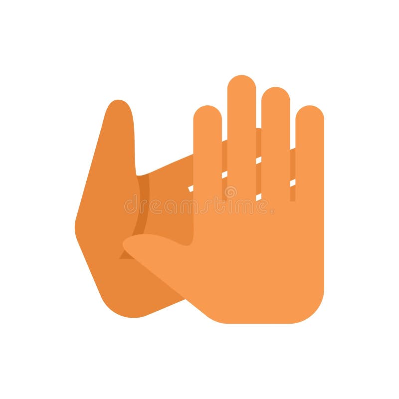 Two Hands Giving High Five for Success Stock Vector - Illustration of ...