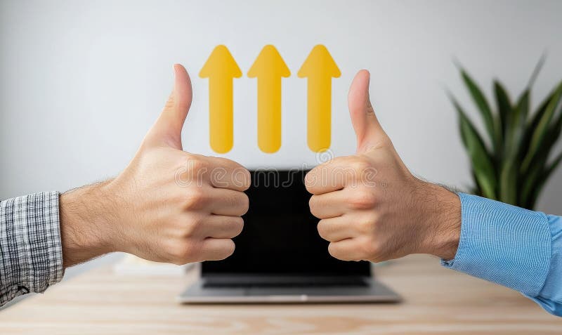 Two Hands Giving Thumbs Up in Agreement, Symbolizing Teamwork and ...