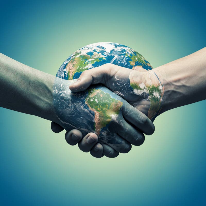 Two Hands Grasp Each Other in a Handshake, Each with an Overlay of ...