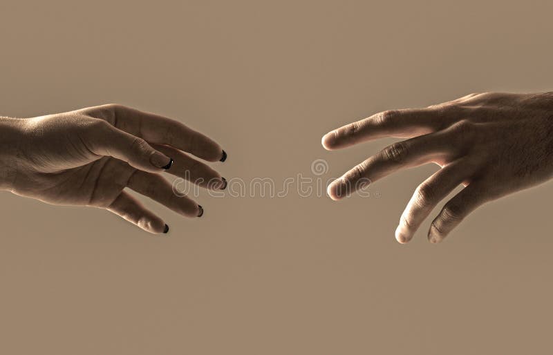 Two Hands, Helping Arm of a Friend, Teamwork. Closeup Help Hand Stock ...