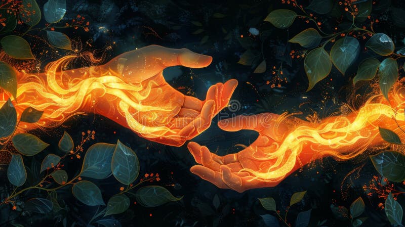 Two Hands Holding an Infinite Knot Signifying the Bond between ...