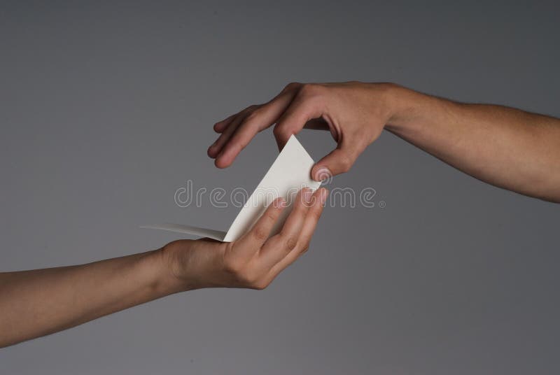 Two Hands Holding a Piece of Paper Stock Photo - Image of nail, healthy ...