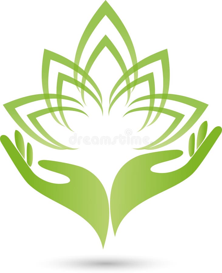 Two hands, leaves, naturopath logo, Two hands and leaves, naturopath ...