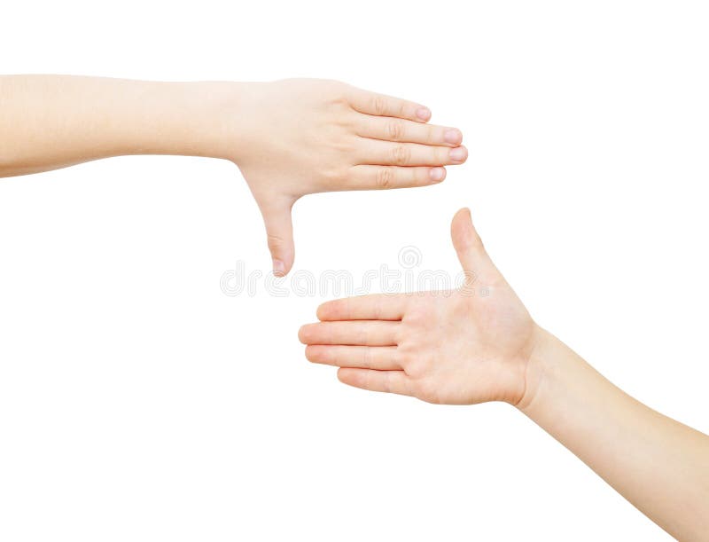 Human hands raised up stock photo. Image of isolated - 24856594