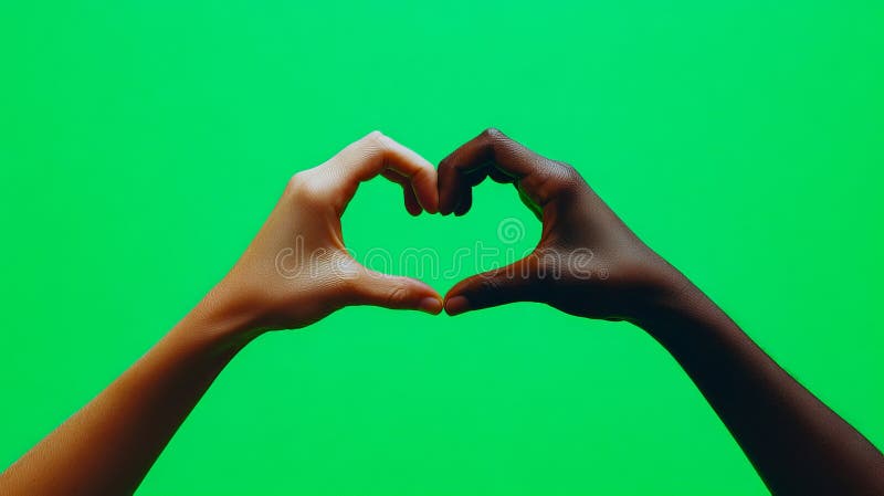 Two Hands Making a Heart Shape with Their Fingers Stock Image - Image ...