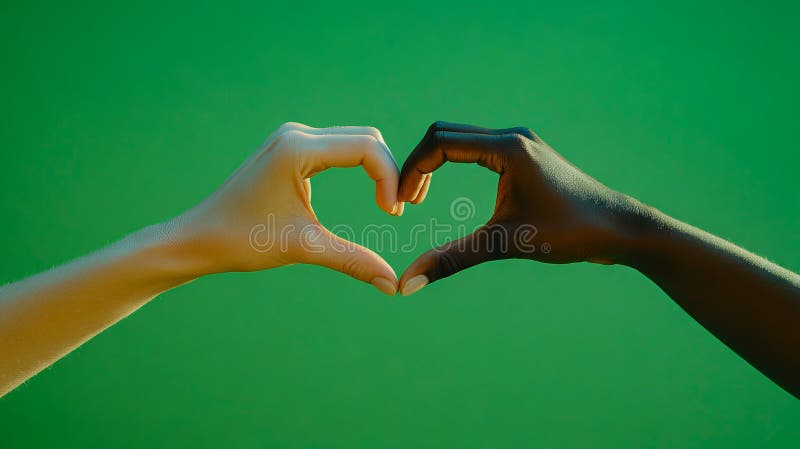 Two Hands Making a Heart Shape with Their Fingers Stock Photo - Image ...