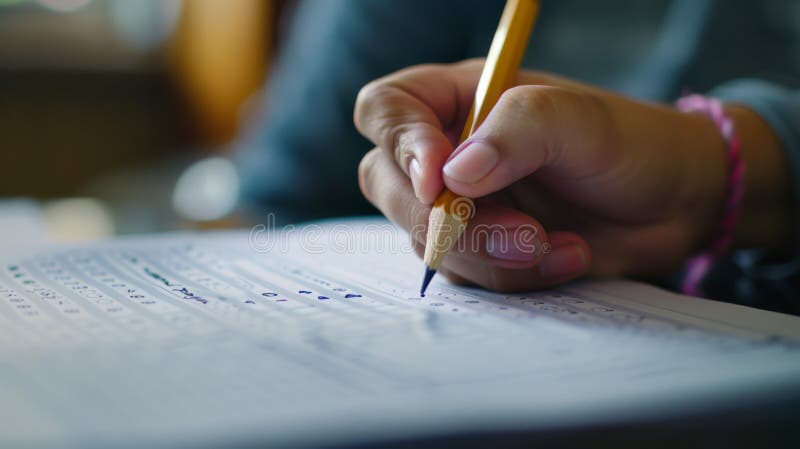 Two Hands are Marking Notes on a Musical Score with Pencils.. AI ...