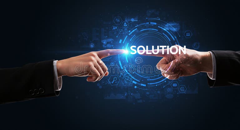 Two Hands, One from the Left and the Other from the Right, Point ...