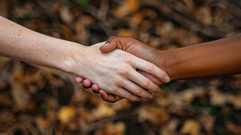 Handshake of Unity and Understanding Stock Illustration - Illustration ...