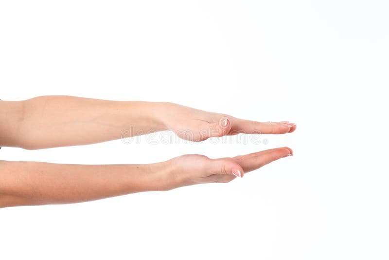 Two Hands Outstretched Toward the One Opposite the Other Stock Image ...