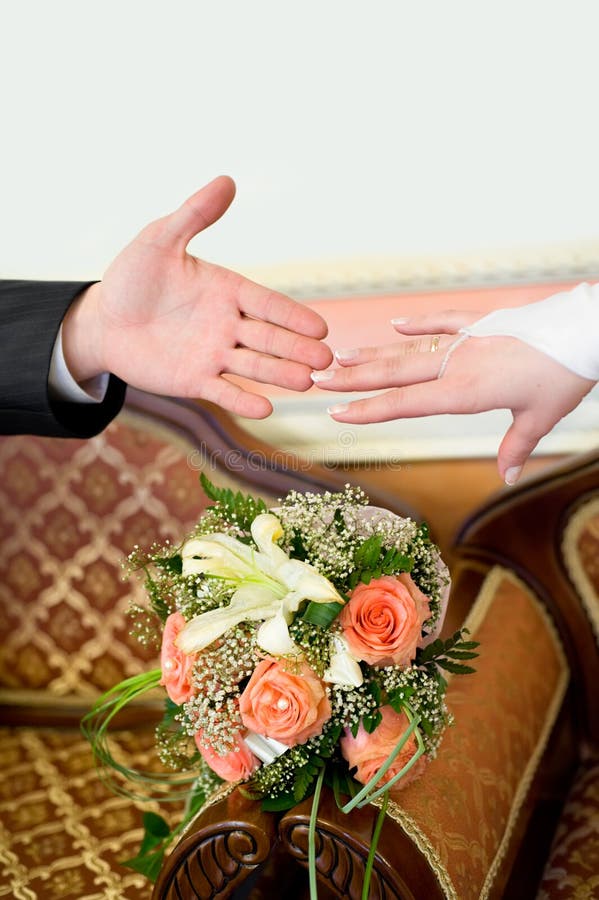 Hands Reach Bridal Bouquet Stock Photos - Free & Royalty-Free Stock ...