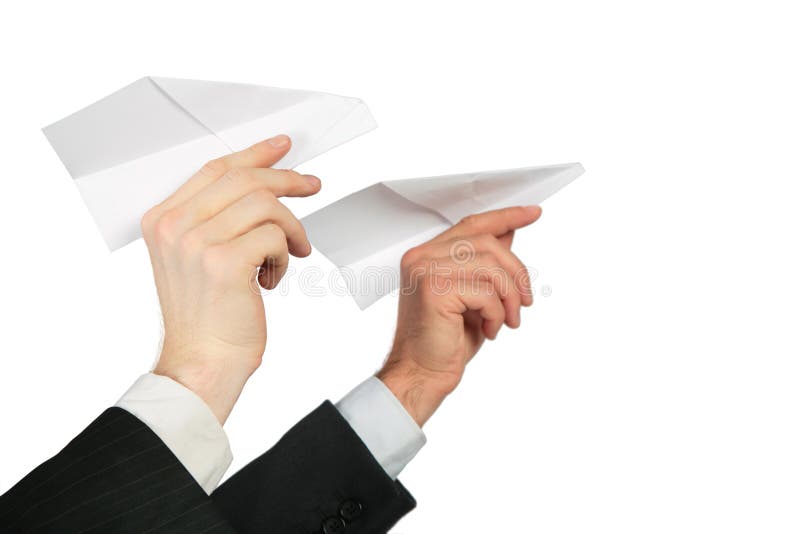 Paper Plane Launch stock photo. Image of aeroplane, office - 371804