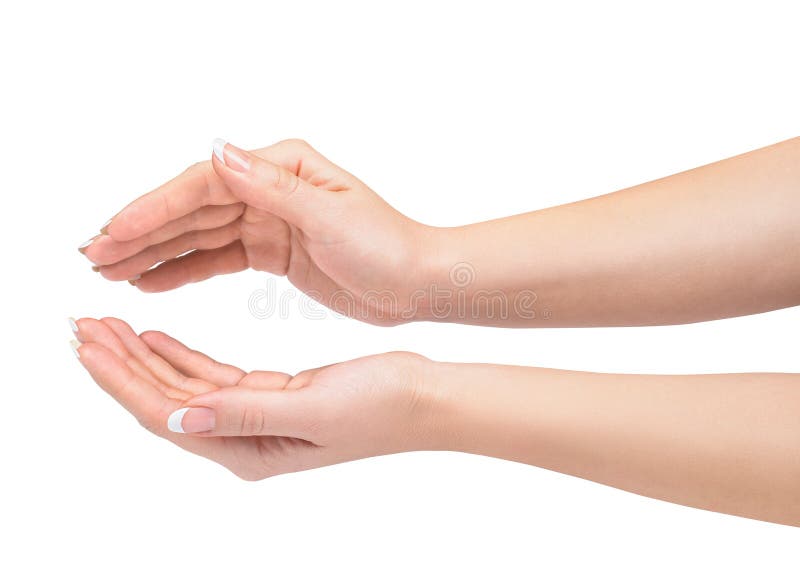 Two Hands Protecting Something Stock Image - Image of embracing ...