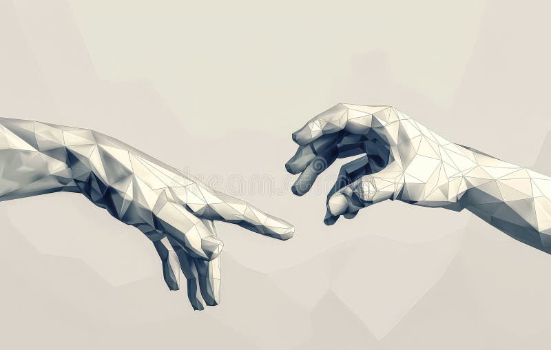 Two Hands Reaching Out To Each Other, Symbolizing Unity and Connection ...