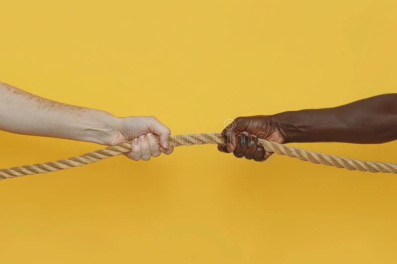 Unity through Strength a Symbolic Tug-of-War between Two Cultures Stock ...