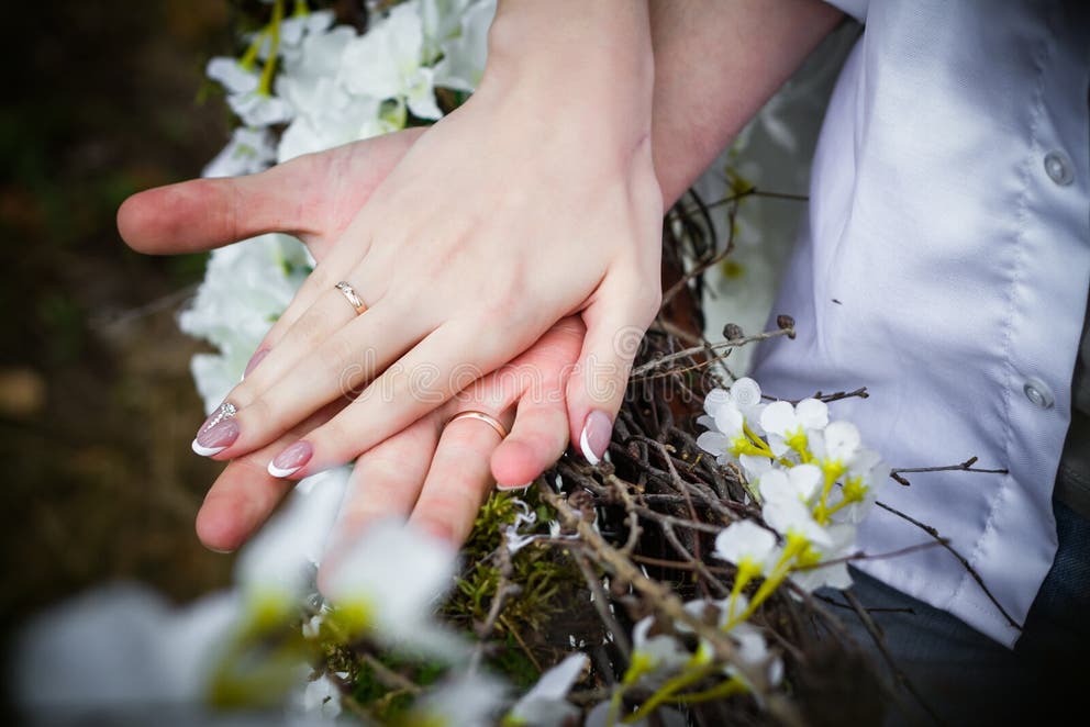 Two hands with rings stock image. Image of annual, event - 96850345