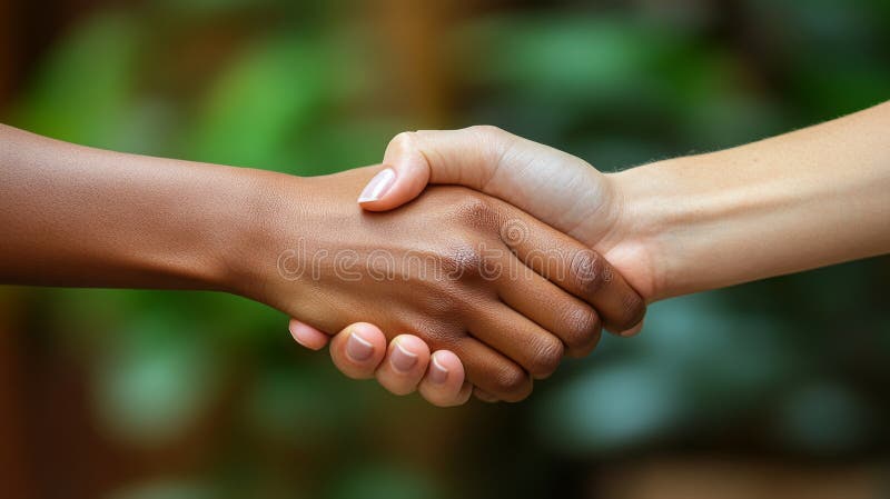 Two Hands Shake in a Gesture of Agreement, Symbolizing Partnership in a ...