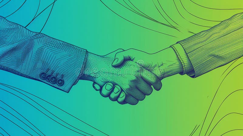 Collaboration Green Symbols Top Bottom Stock Illustration ...