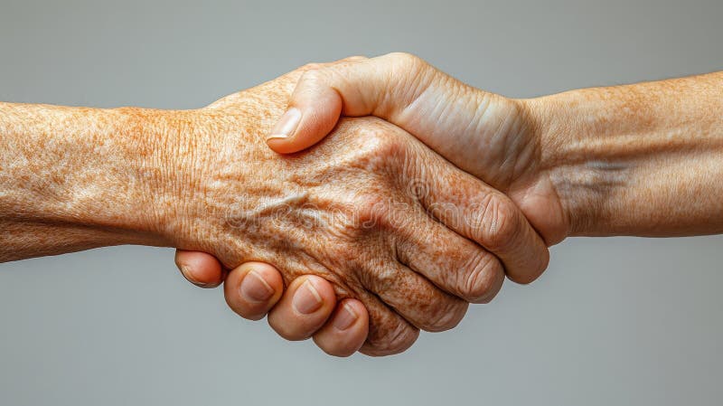 Two Hands Shaking in Agreement, Symbolizing Collaboration and Trust ...